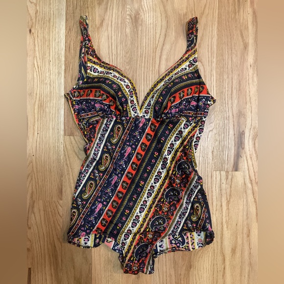 Rose Marie Reid | Swim | Vintage Italian One Piece Paisley Bathing Suit ...